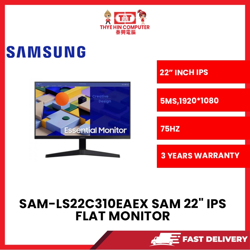 SAM-LS22C310EAEX SAM 22" IPS FLAT MONITOR | Shopee Malaysia