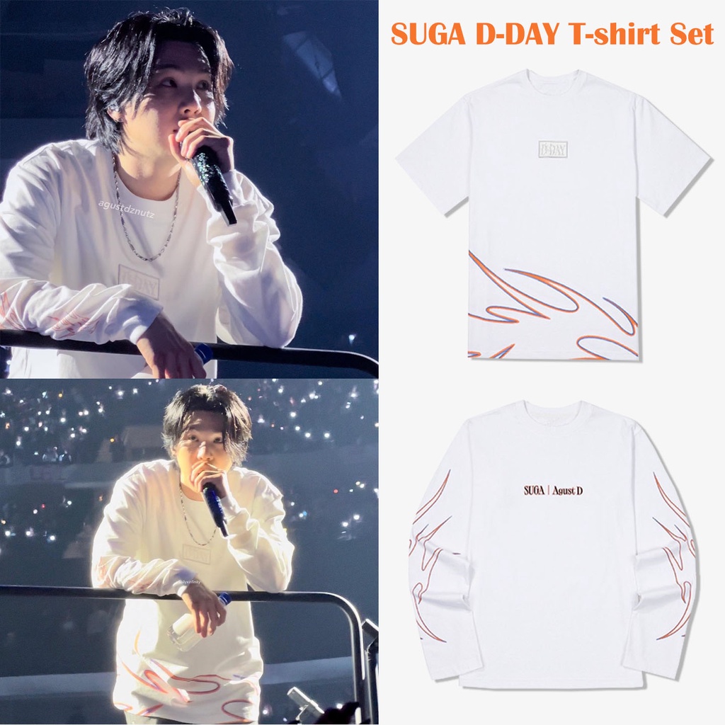 KPOP BANGTAN SUGA Agust D TOUR D-DAY Concert Merch Cotton T-shirt Men's ...
