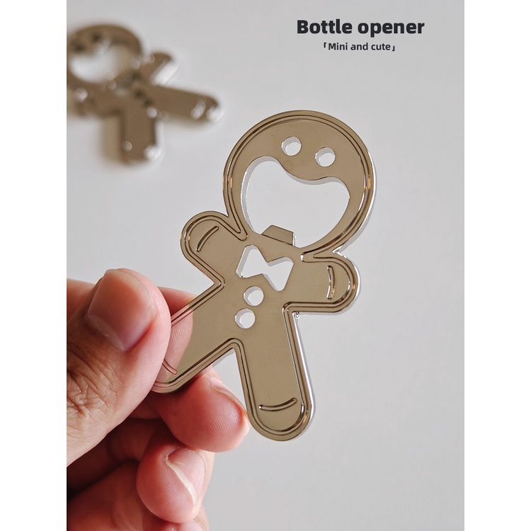 HERA Gingerbread Man Wine Opener Magnetic Bottle Opener Christmas Beer ...