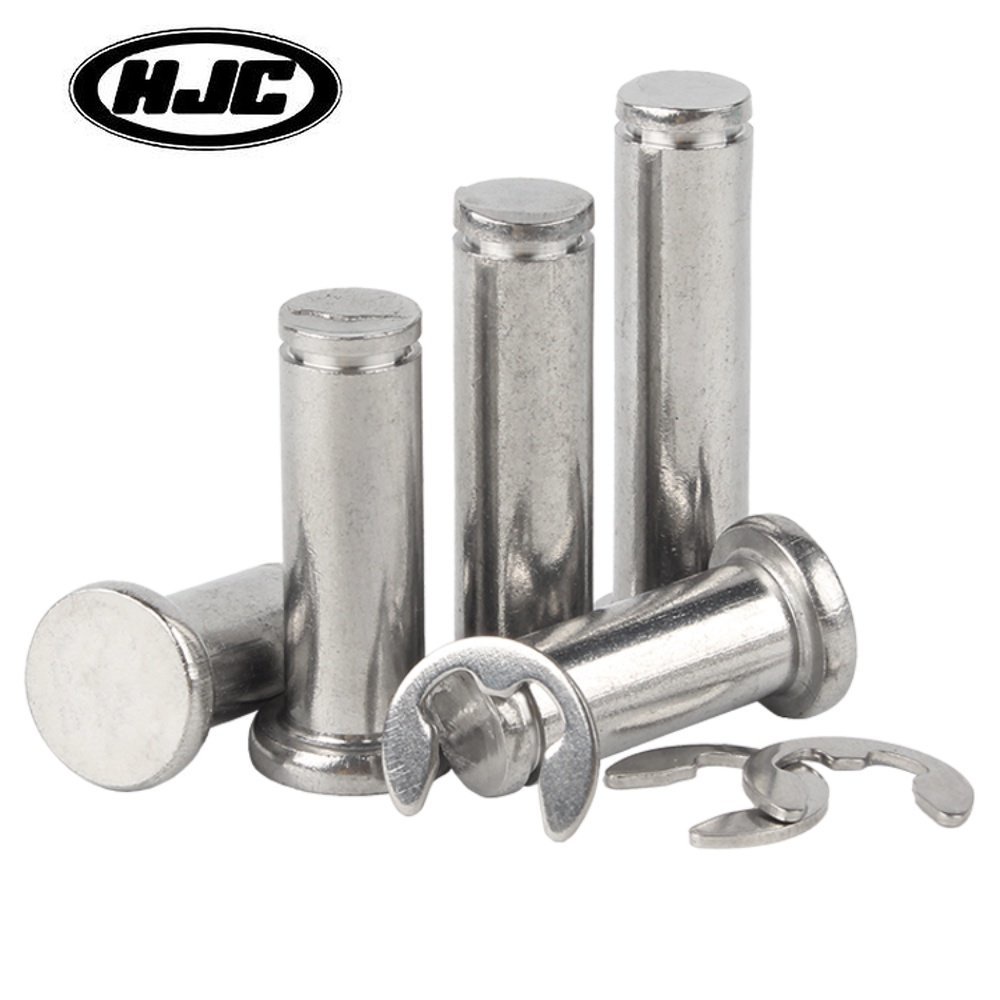 HJC] M3M4M5M6 304 Stainless Steel Pin Shaft Flat Head With Slot Circlip ...