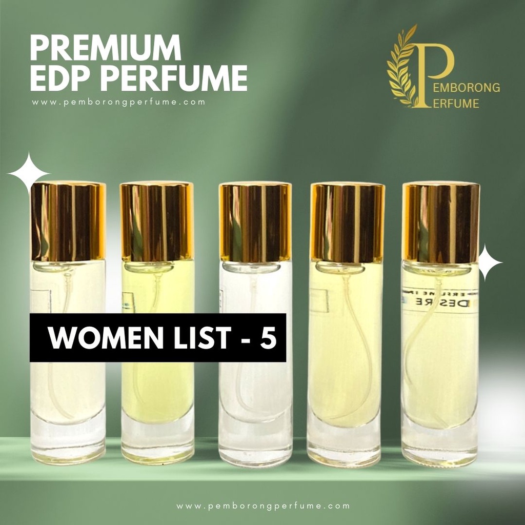 PERFUME EDP INSPIRED 30ML 35ML WOMEN LIST 5 HIGH QUALITY TAHAN LAMA TOP ...