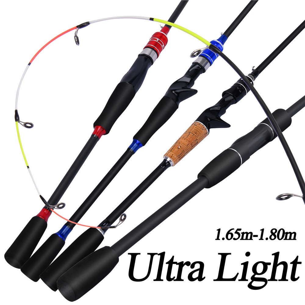 Ready Stock Malaysia Ultra Light Fishing Rod Carbon Fiber 1.65m 1.8m ...