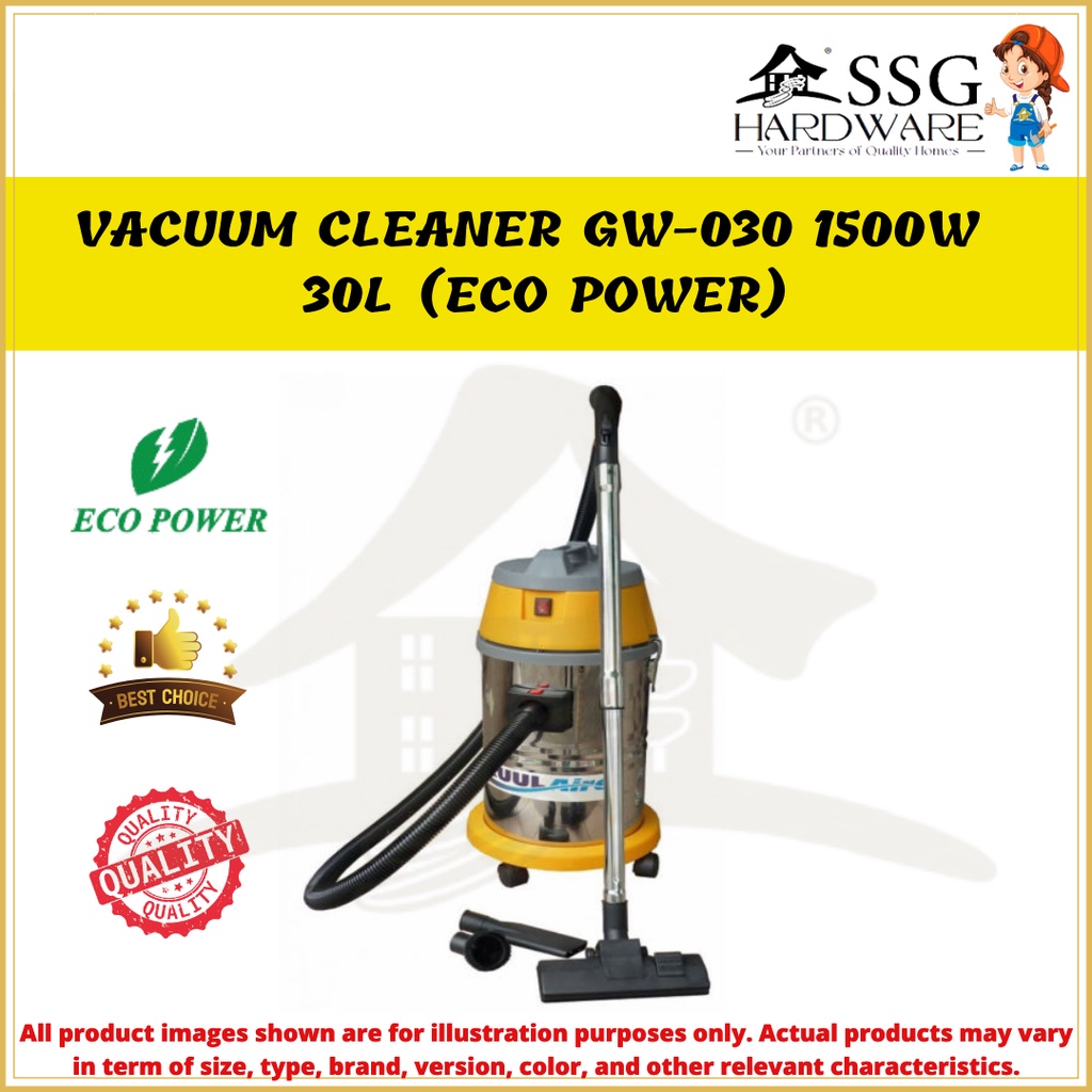 Vacuum Cleaner Gw 030 1500w 30l Ecopower Heavy Duty Wetanddry Vacuum