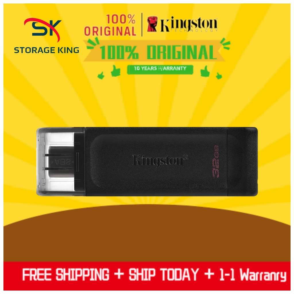 Kingston DataTraveler 70 DT70 USB-C Flash Drive Pen Drive Pendrive Thumbdrive(256GB/128GB/64GB ...