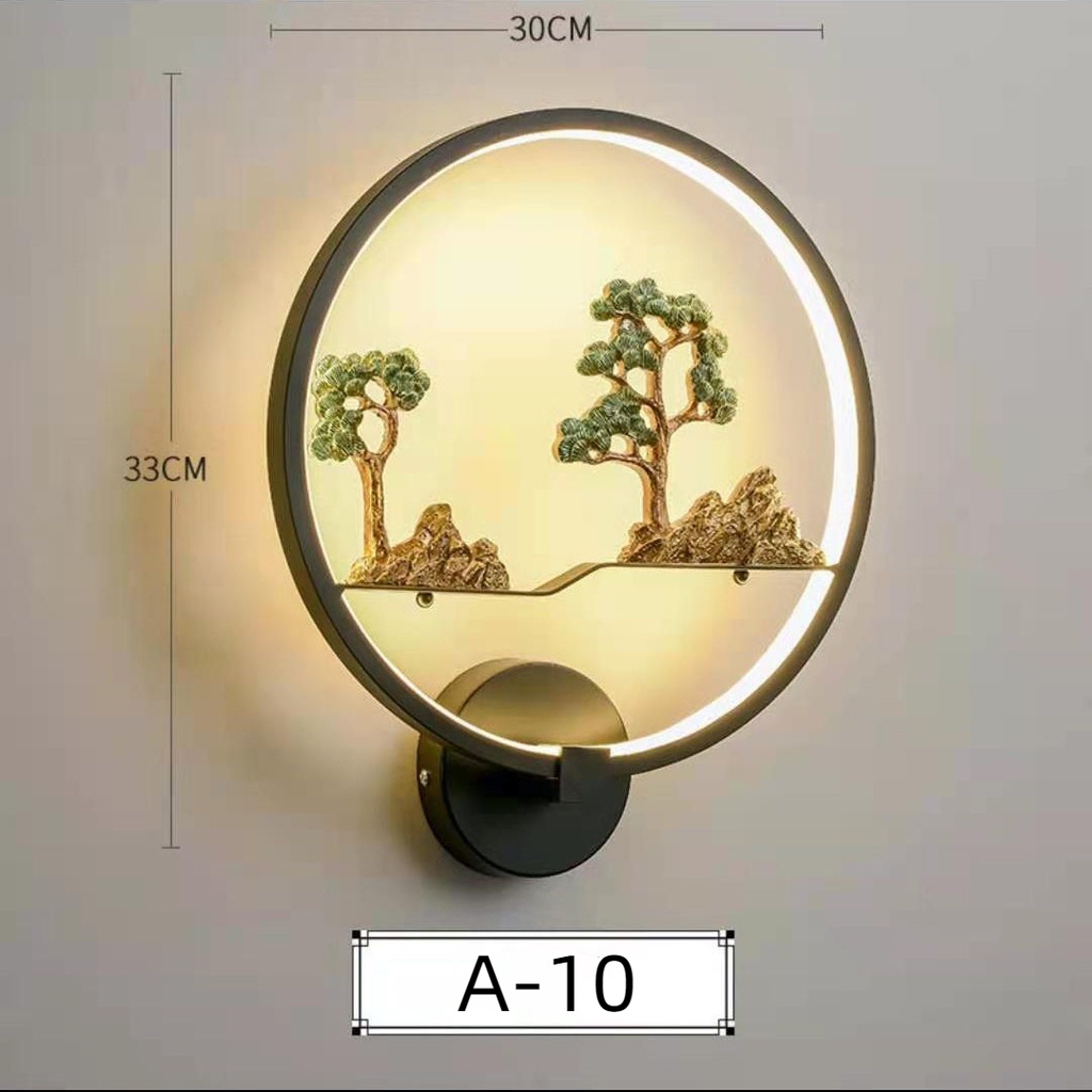 New Chinese Wall Lamp Wall Living Room Modern Simple Bedroom Chinese ...