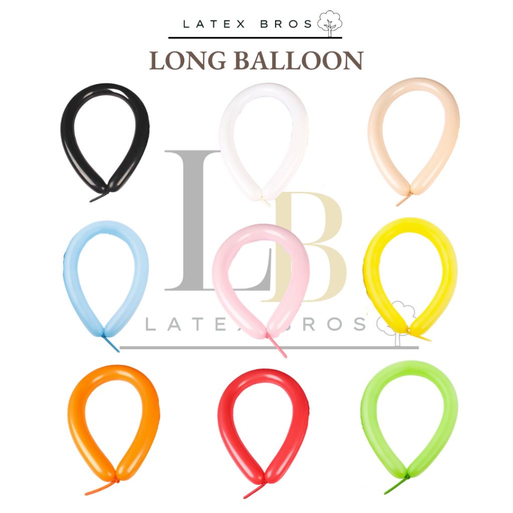 High Quality 260 Twisty Long Latex Balloon (100 pieces/pack) | Shopee ...