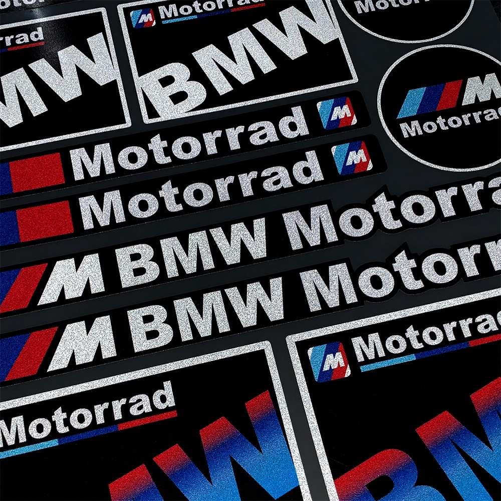 BMW Motorrad Motorsport Reflective Emblem Badge Sticker Decals for BMW ...