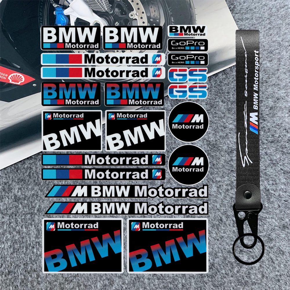 BMW Motorrad Motorsport Reflective Emblem Badge Sticker Decals for BMW ...