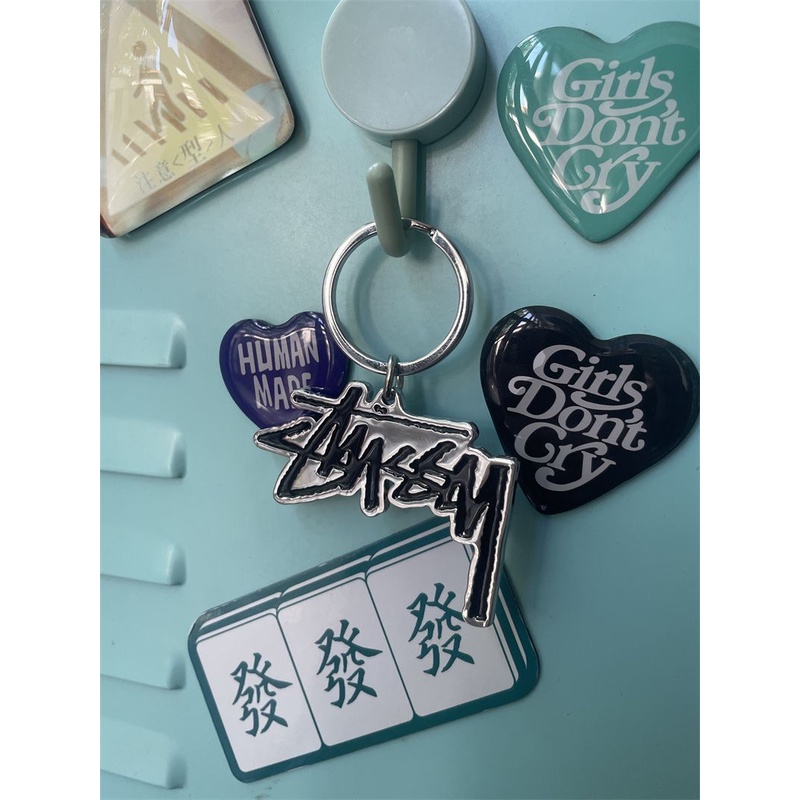 Ready Stock Street Wear Stussy Logo Keychian Stussy Classic OG Metal ...