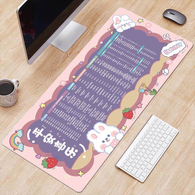 🇲🇾Readystock🇲🇾 Mousepad 鼠标垫 Large Leather excelIPS Shortcut Key office ...