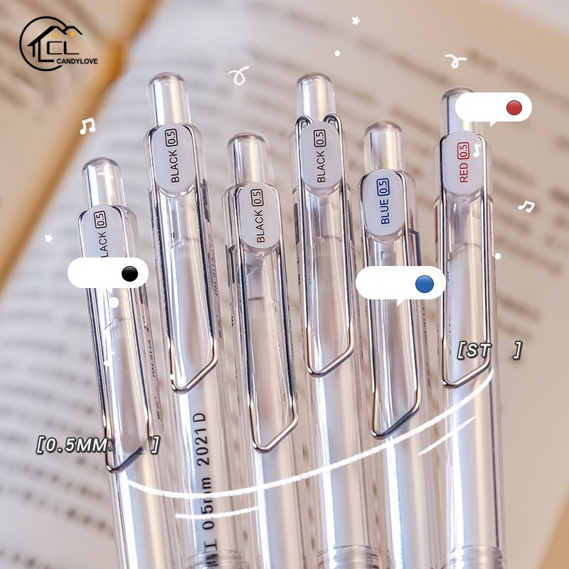 DOMI 0.5MM ST Nib Pen Black Red Blue Ink Gel Pen Refills Can Be ...