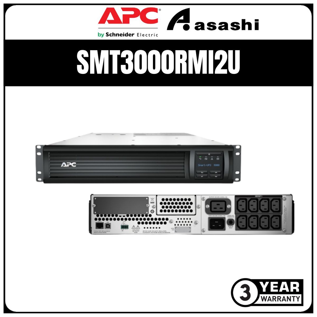 APC SMT3000I / SMT3000RMI2U Smart-UPS 3000VA LCD 230V Tower UPS ...