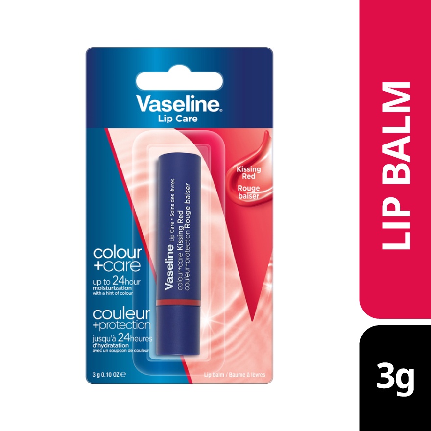 VASELINE Lip Therapy Colour + Care Kissing Red 3g | Shopee Malaysia