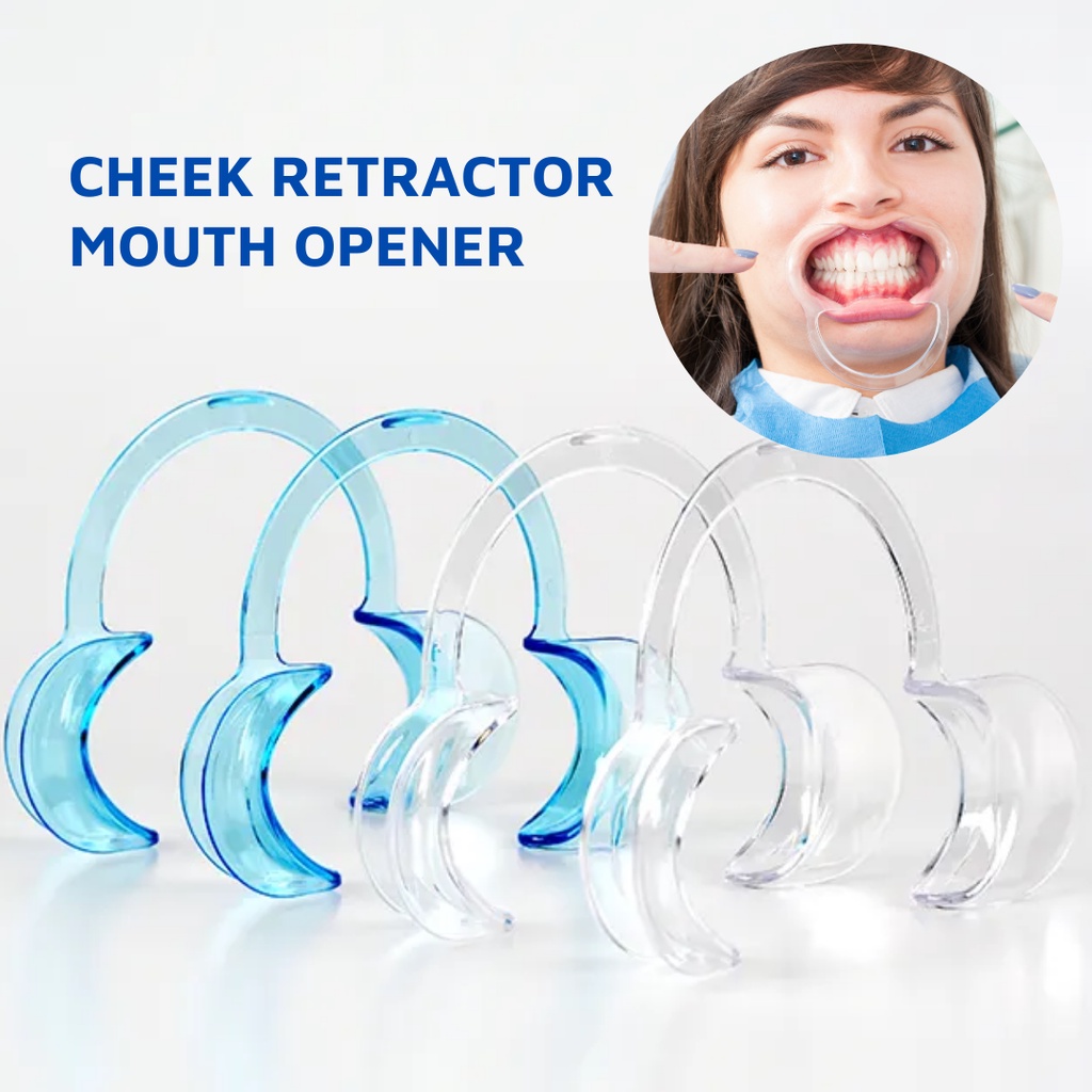 C-Shape Mouth Opener Dental Orthodontic Plastic Cheek Lip Retractor ...