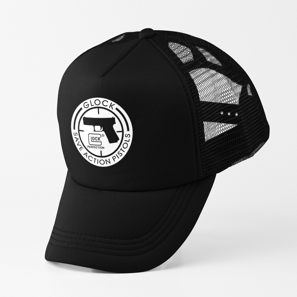 GLOCK Perfection Trucker Cap Topi Adjustable Strap | Shopee Malaysia