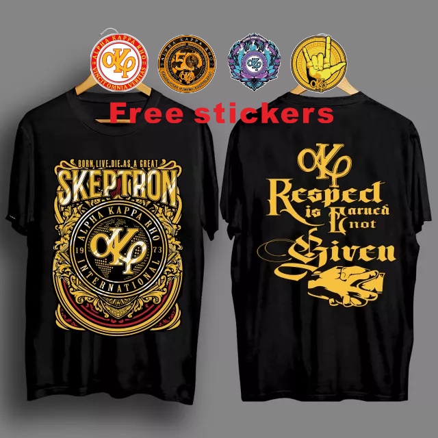 AKP 1973 Alpha Kappa Rho v44 50th Anniversary skeptron Clothing WHITE ...