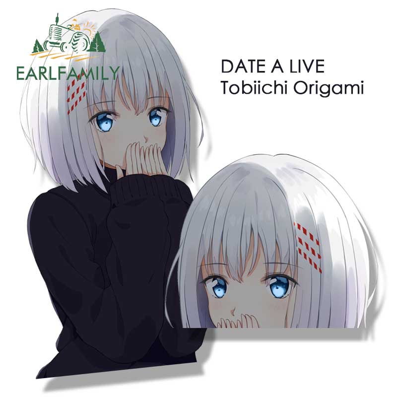 EARLFAMILY Tobiichi Origami Fanart Car Stickers Big Head Anime DATE A ...