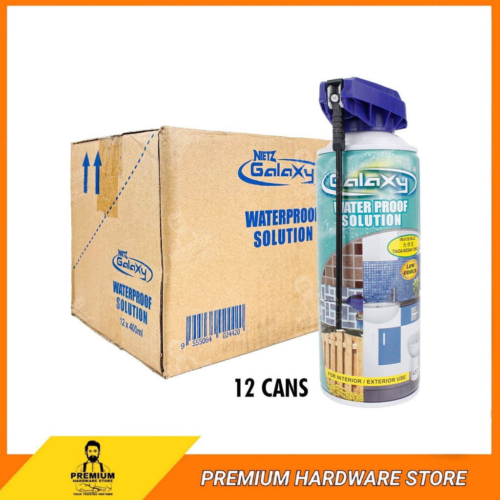GALAXY WATERPROOF SOLUTION 400ML (12 Cans/Box) Interior Exterior Water ...
