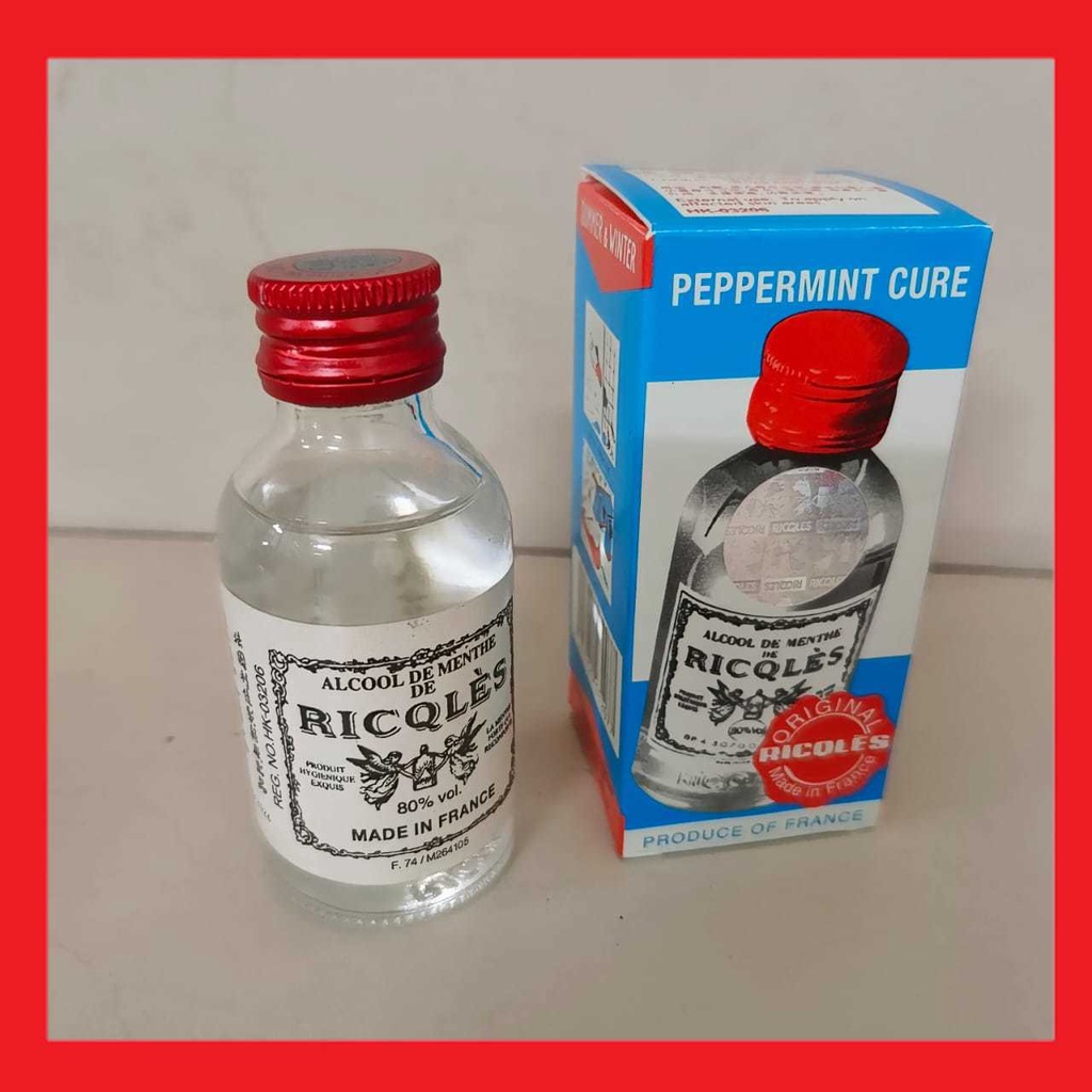 Ricqles Peppermint Cure Drops 50ml 香港法國雙飛人 | Shopee Malaysia