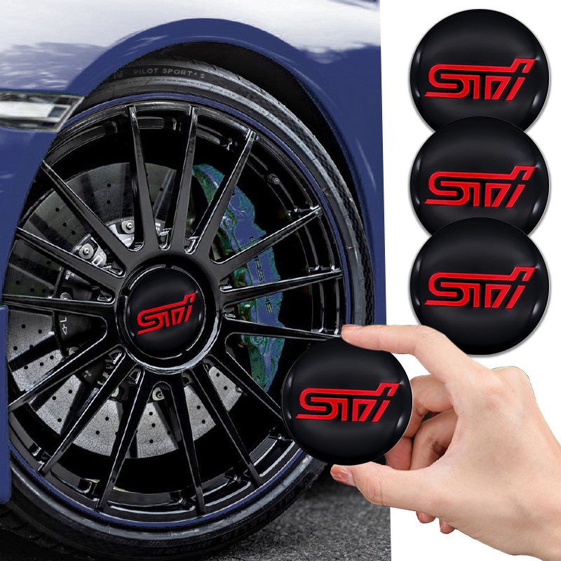 4pcs 56mm Car Wheel Center Hub Cap Badge Emblem Decal Wheel Sticker For ...