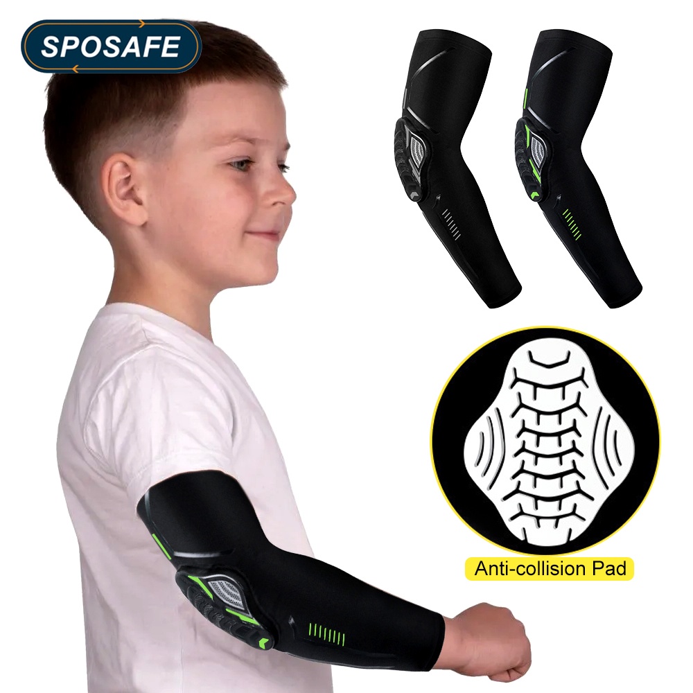 SPOSAFE 1Pcs Kids Elbow pad with EVA Crash pad for Basketball ...