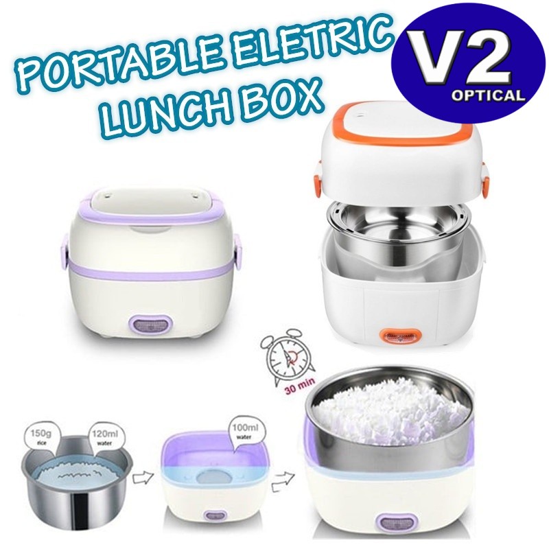 Multifunction Stainless Steel Electric Lunch Box Portable Mini Rice ...