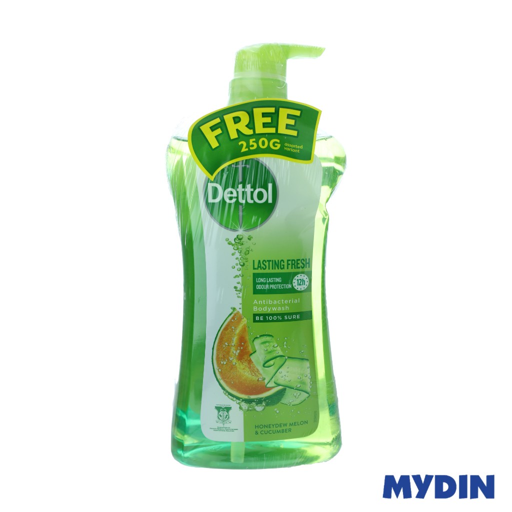 Dettol Bodywash Lasting Fresh 950g Foc Assorted Variant Bodywash 250g