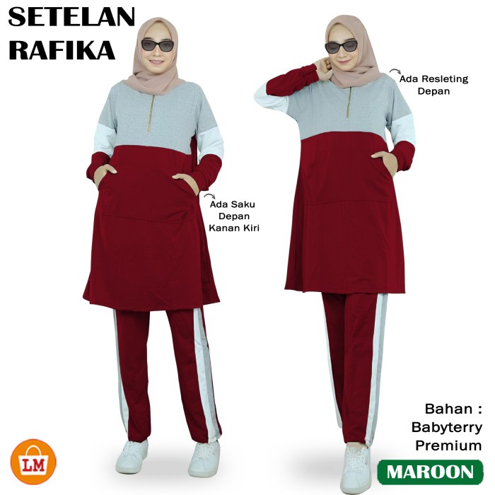 Lm 33770 Muslimah Women's Gymnastics Training Suit SET Long Sleeve ...
