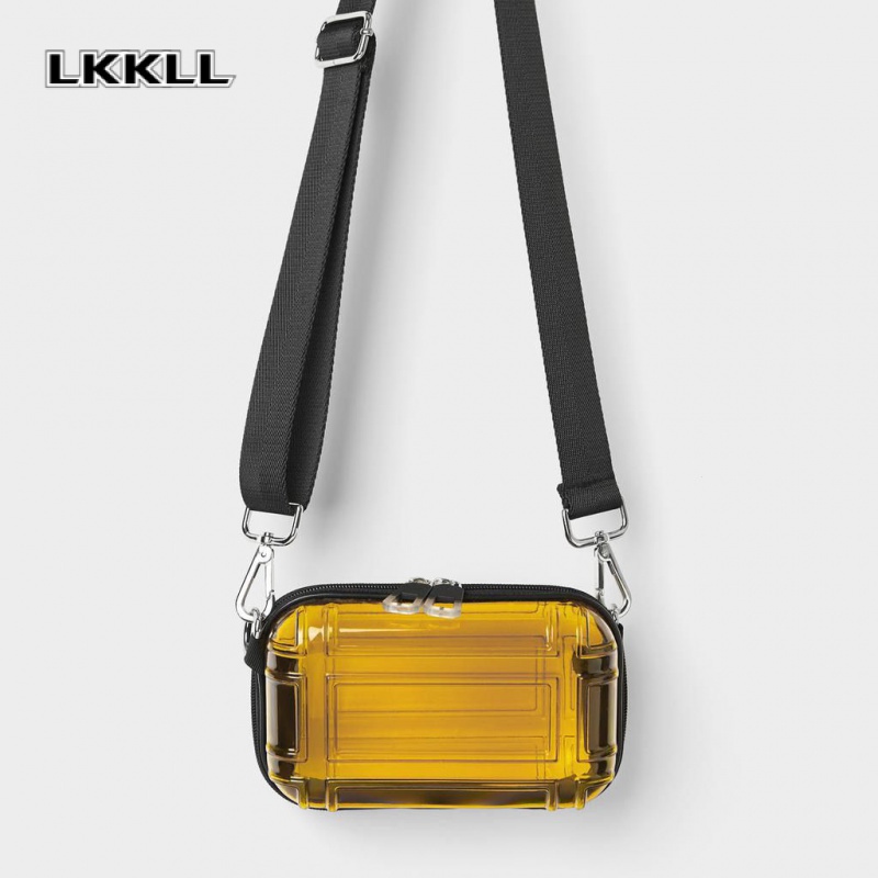 beg silang lelaki New Pc Hard Shell Transparent Small Bag Trendy ...