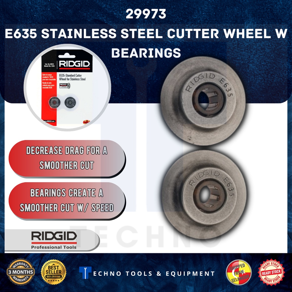 RIDGID 65S Stainless Steel Quick-Acting Tubing Cutter / E635 Stainless ...