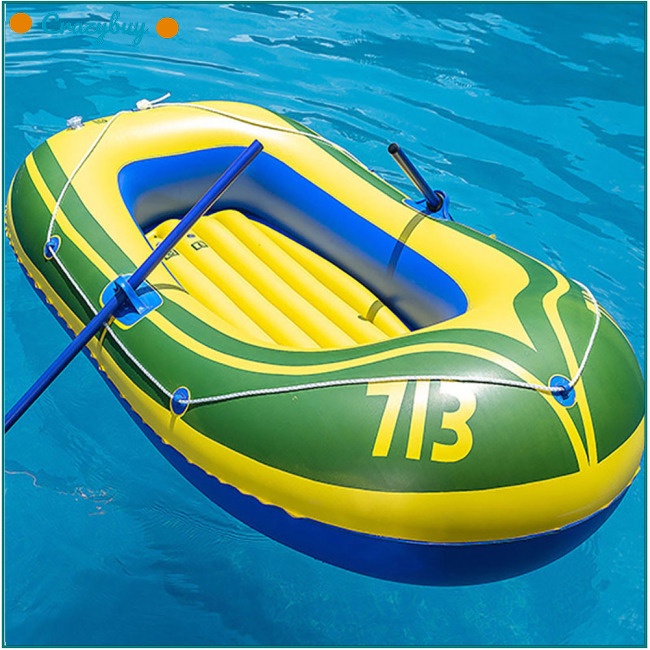 CR Inflatable Boat Swimming Pool Lake Float Raft Portable Fishing Boat ...