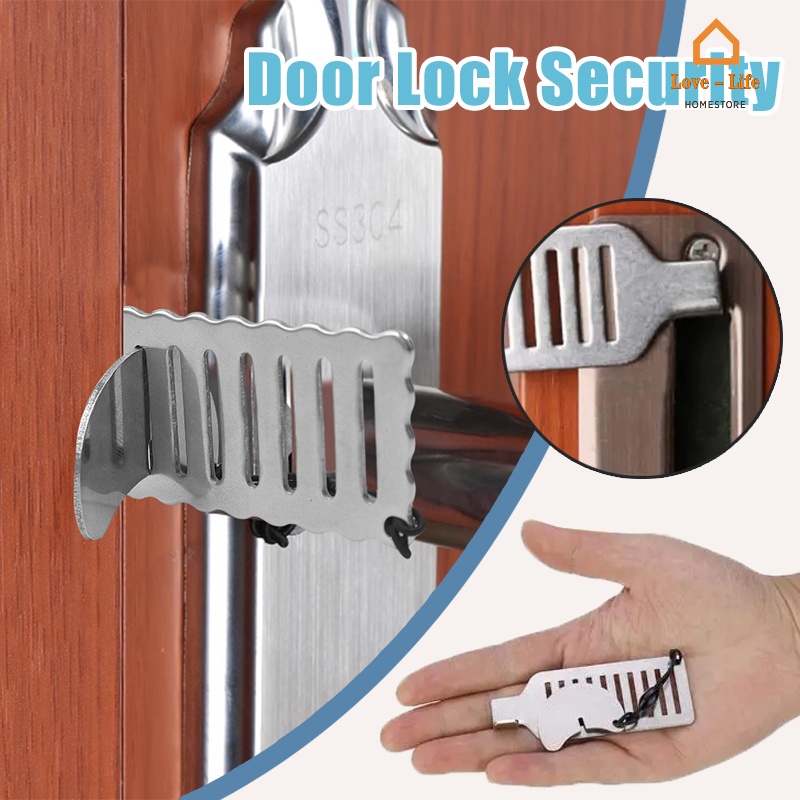 Durable Stainless Steels Lock Latch Device Apart/ Portable Door Lock ...