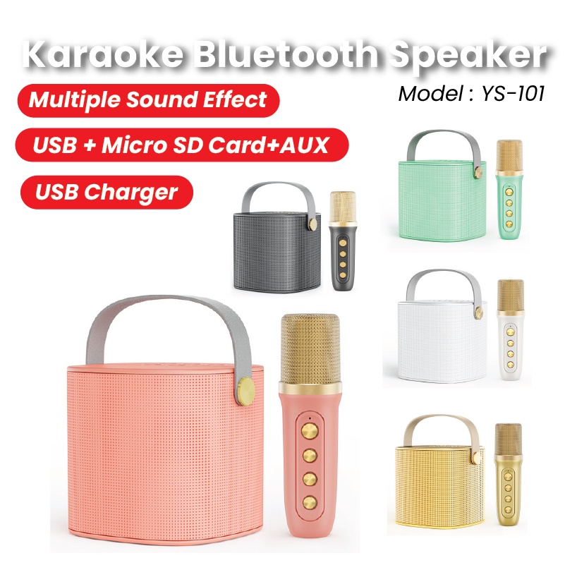 Su-yosd YS-101 Portable Karaoke Multi Color Wireless Handle Bluetooth ...