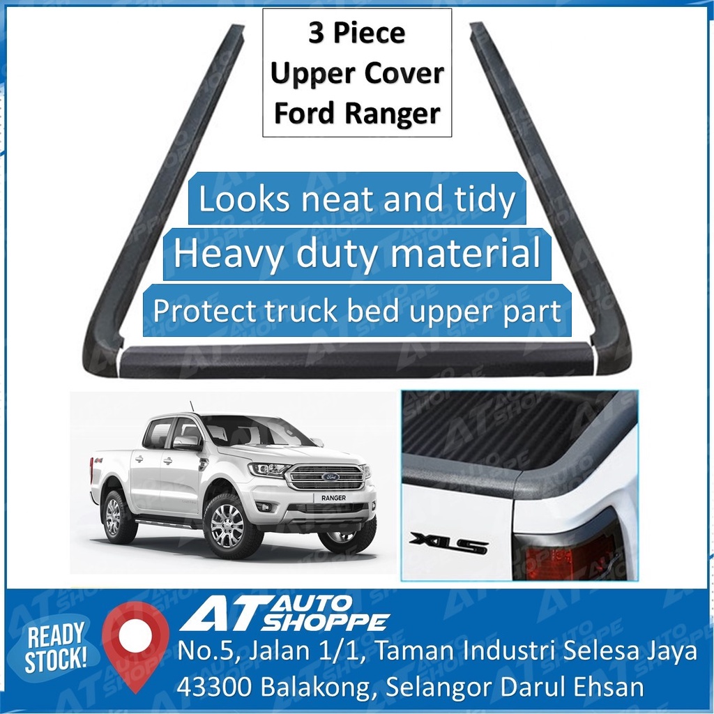 3 PIECES UPPER COVER FOR FORD RANGER 2019-2022 T8 XLT XLT+ RAPTOR TRUCK ...