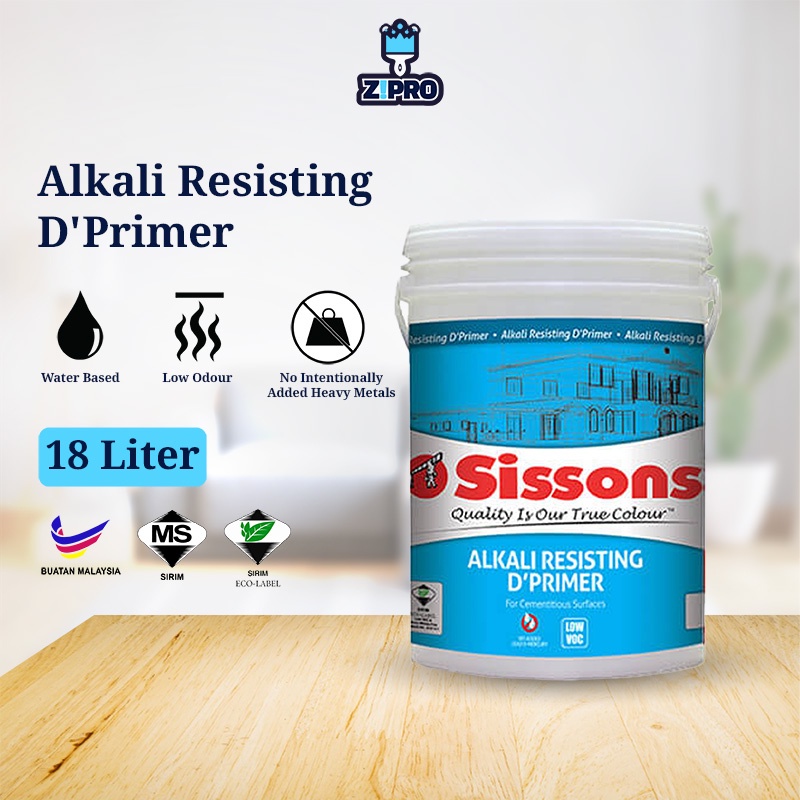 Sissons Alkali Resisting D'Primer 18L Wall Sealer Cat Undercoat Dinding ...