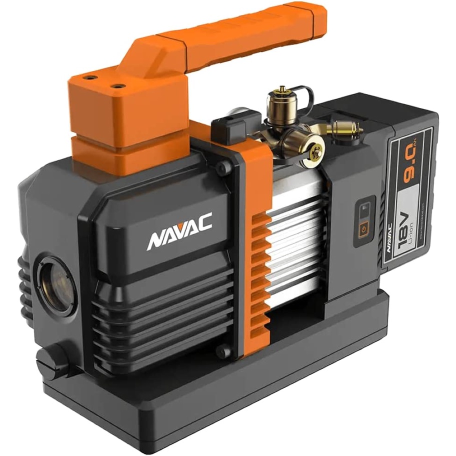 NAVAC NP4DLM Cordless Vacuum Pump, 4cfm, Dual-Stage, Brushless DC Motor ...