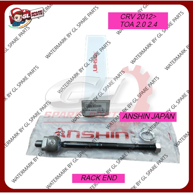 (ANSHIN JAPAN) STEERING RACK END HONDA CRV TOA 2.0 2.4 (@1PC) | Shopee ...