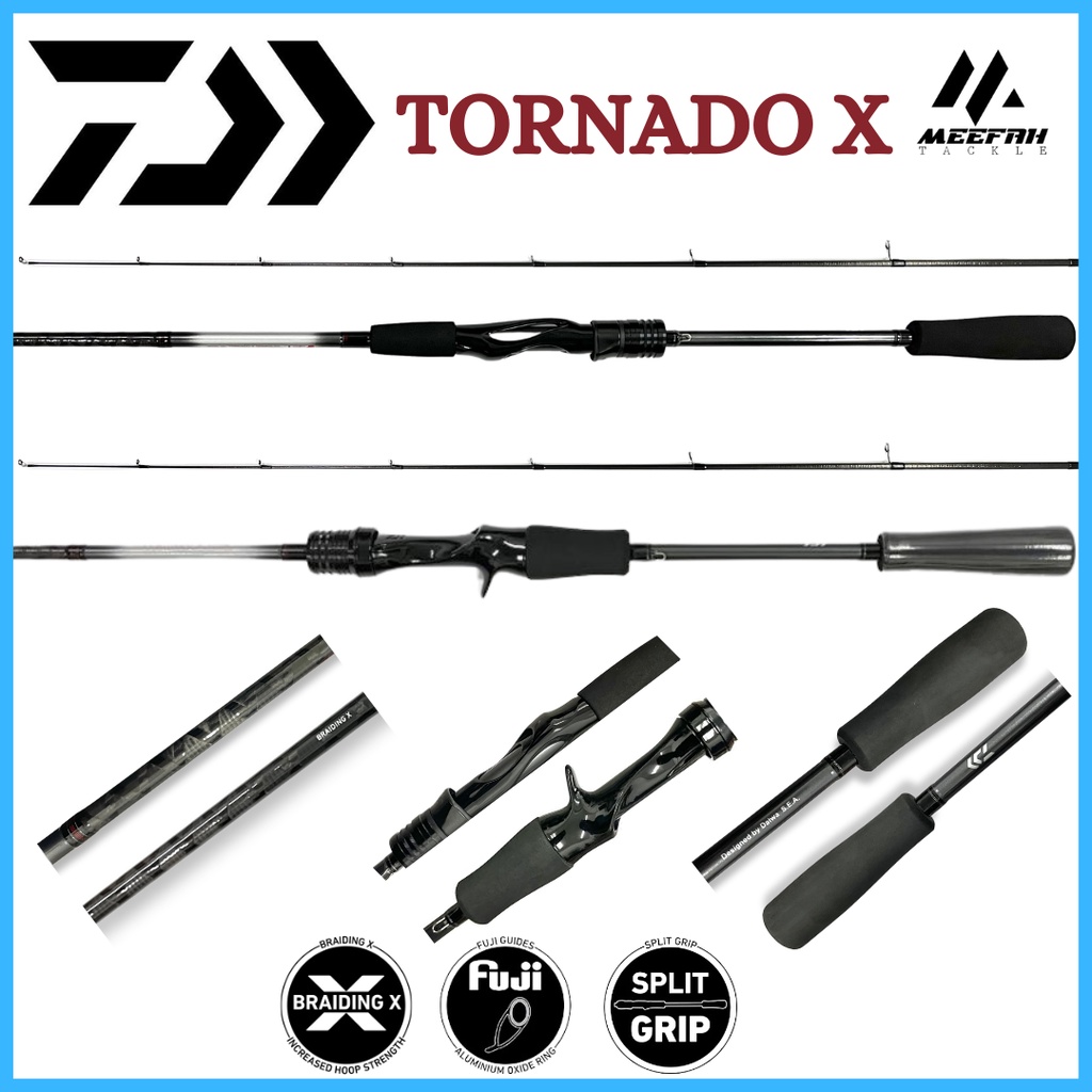 DAIWA 2023 Tornado X Fishing Rod Joran Pancing | Shopee Malaysia