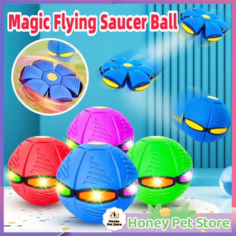 Magic Flying Saucer Ball UFO Flying Ball Flat Throw Disc Ball Outdoor ...