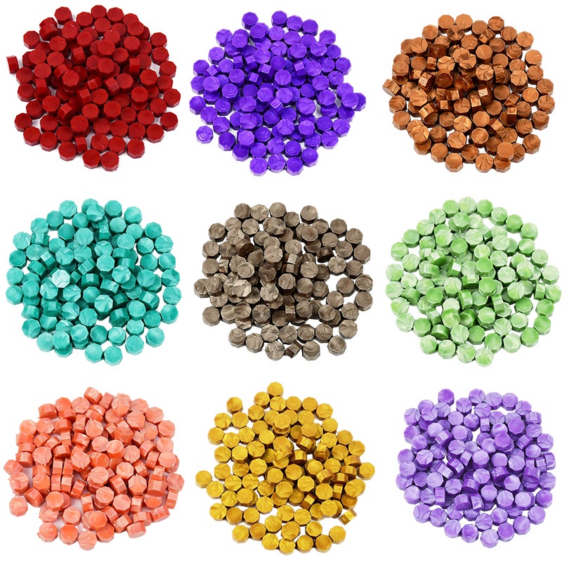 100pcs Octagon Sealing Wax Beads Seal Envelope Stamp Wax Beaded For ...