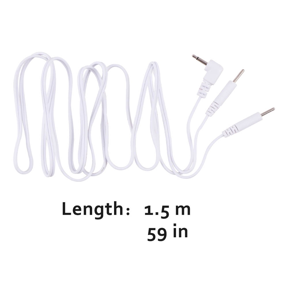 2 IN 1 Electrode Tens Pin Type Cable Conductive Line Wire Head 20mm for ...