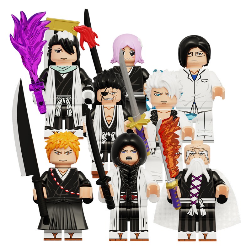 Japanese Anime BLEACH Kurosaki Ichigo Inoue Orihime Ishida Uryuu Action ...
