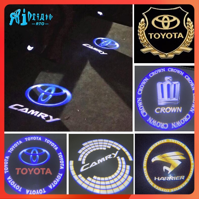 RTO 2PCs Car Door Welcome Light Ghost Shadow Light LED Logo Projector ...