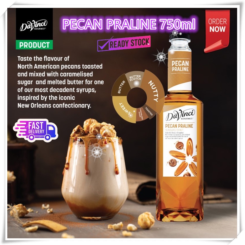 DaVinci Pecan Praline Syrup 750ml !! Ready Stock | Shopee Malaysia