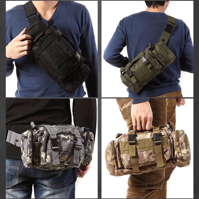 Army Beg Sling Bag Backpack tactical Bag Gear Army Military PUBG Wais ...