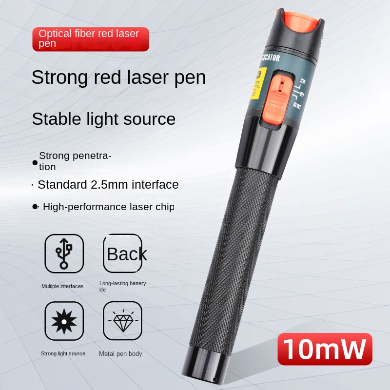 Optical Fiber Metal Red Light Pen+fc Male lc Female Adapter Optical ...