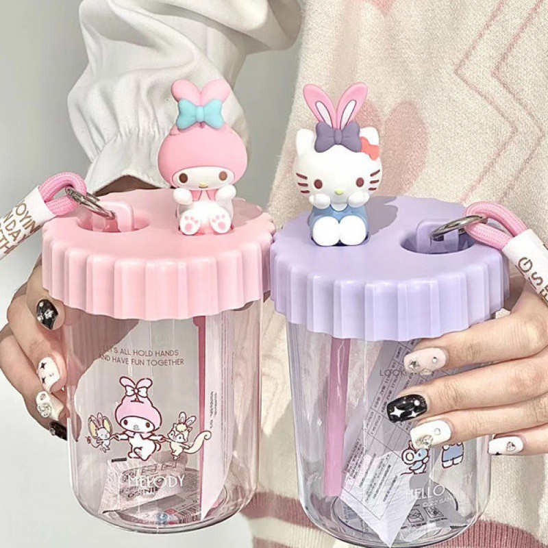 [Haroro] 520Ml Hellokitty Water Bottle Mymelody Rope Holding Luscious ...
