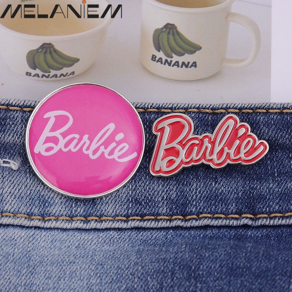 Men Clothes jacket Badge Buttons Brooch Pin Barbie Movie Peripheral ...