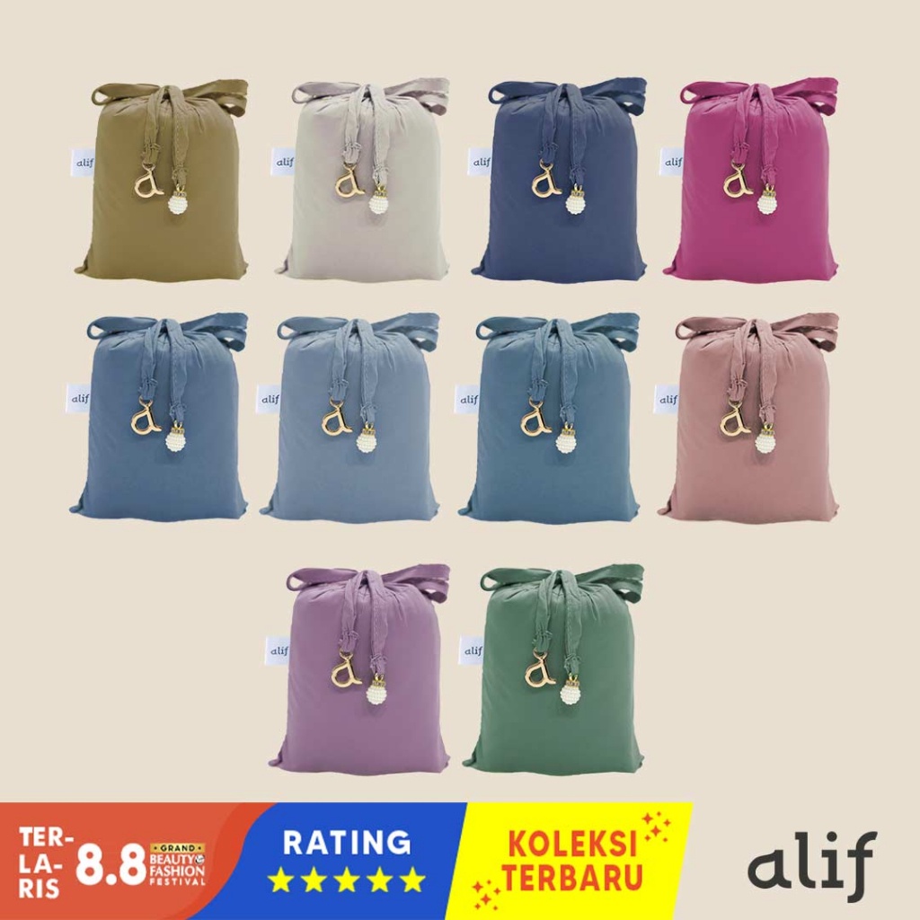 Alif NEW COLORWAY COLLECTION Buttonscarves MINI Parachute PREMIUM KOREA ...