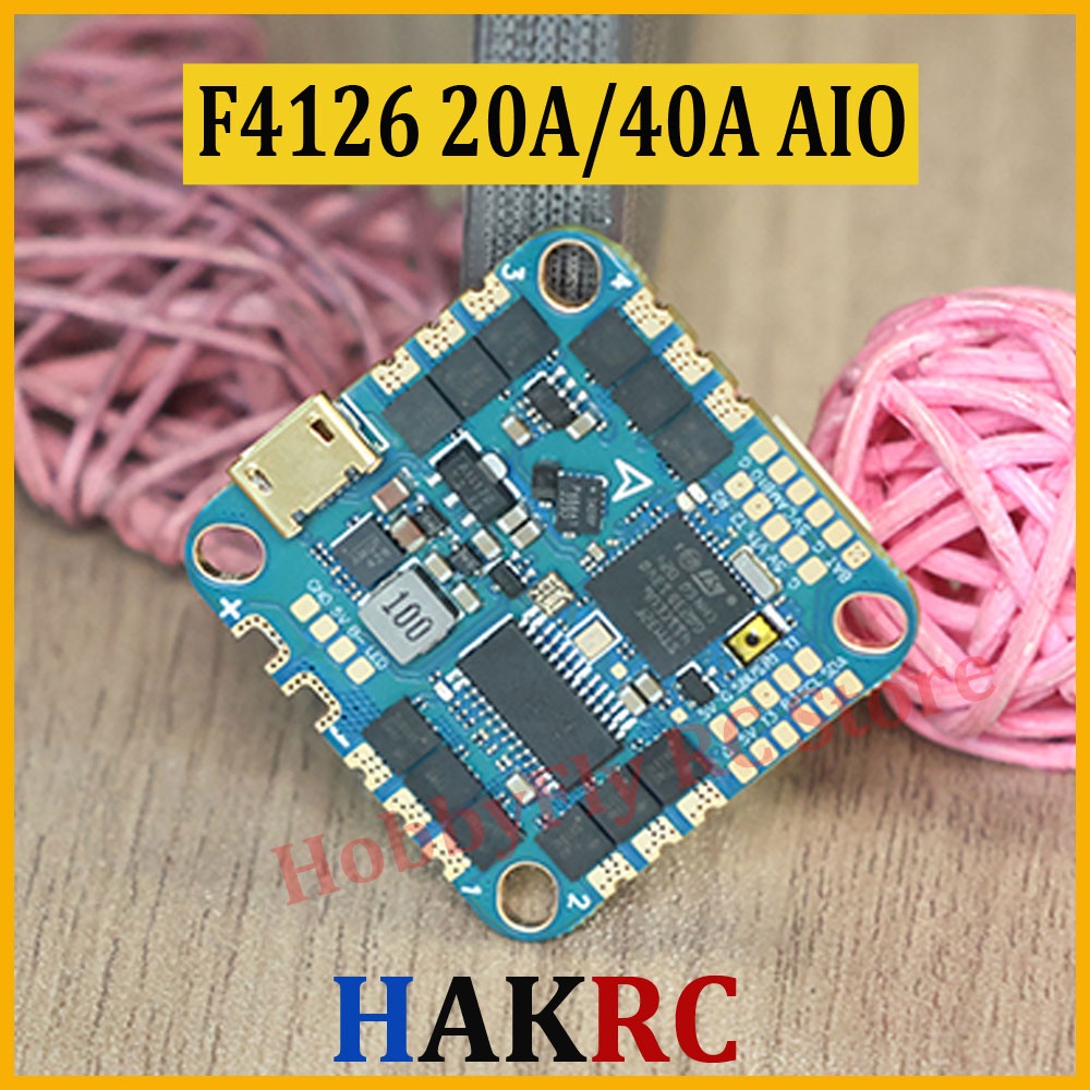 HAKRC F4126 F411 AIO Flight Controller ICM42688 BLHELI_S 20A/40A ESC ...
